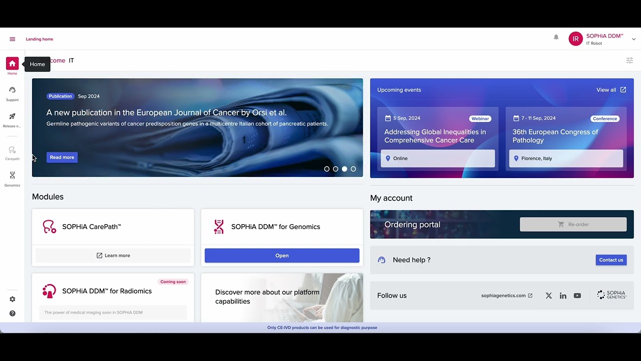 Access technical documentation - SOPHiA GENETICS