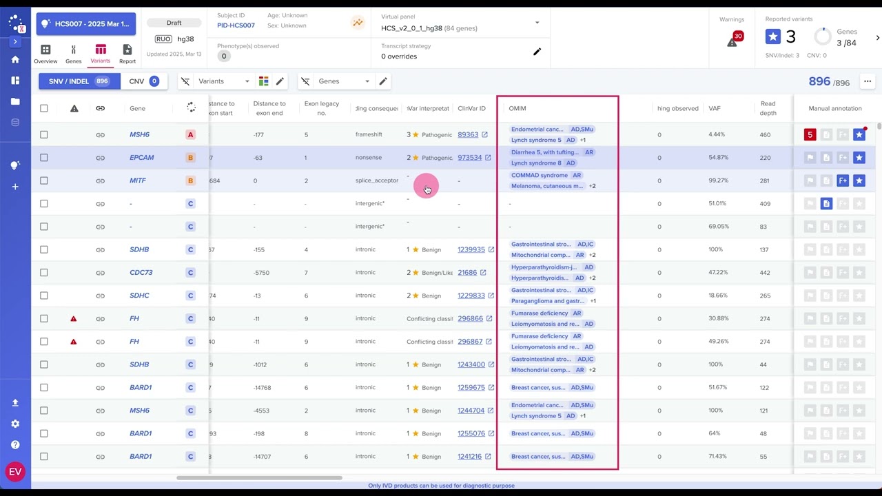 OMIM - SOPHiA GENETICS